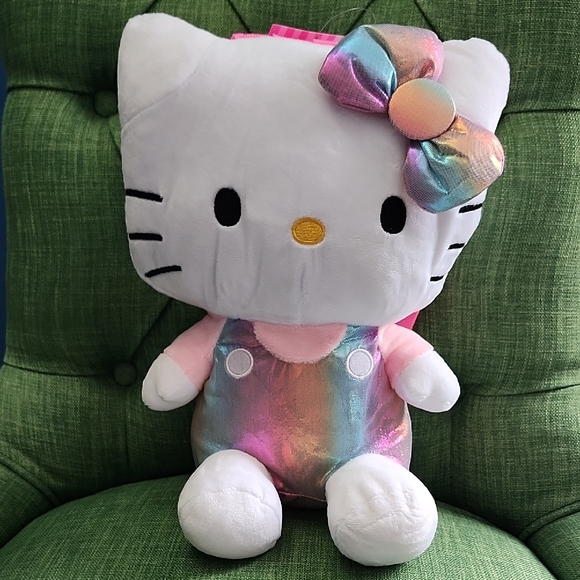 Hello Kitty | Toys | Hello Kitty Rainbow Iridescent Plush Backpack ...